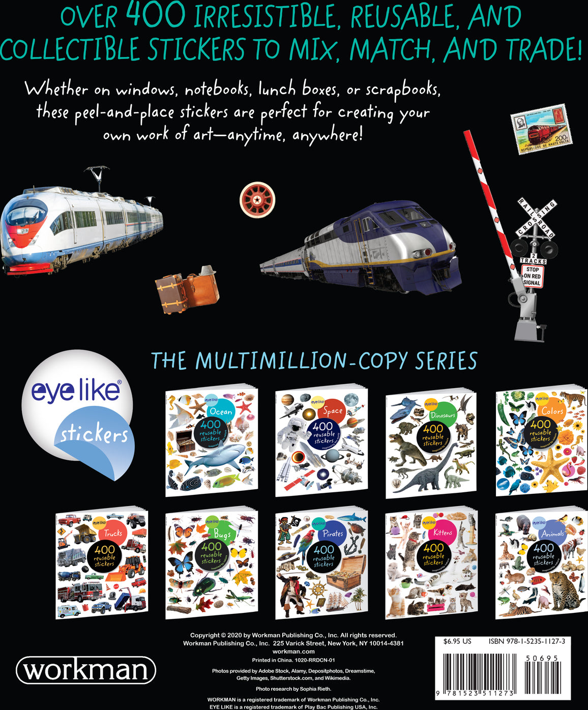 Eyelike Stickers: Trains – Cheeky Monkey Toys