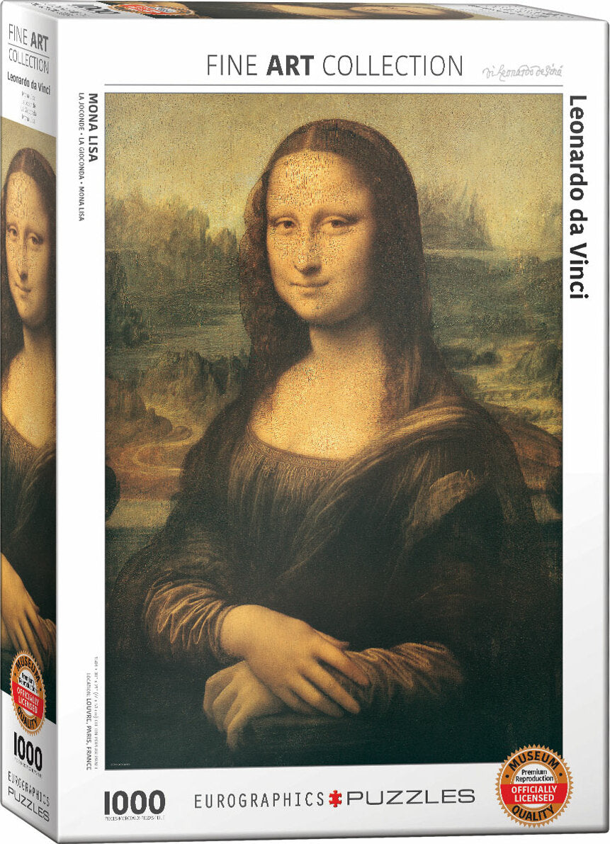 Mona Lisa by Leonardo Da Vinci 1000-Piece Puzzle – Cheeky Monkey Toys