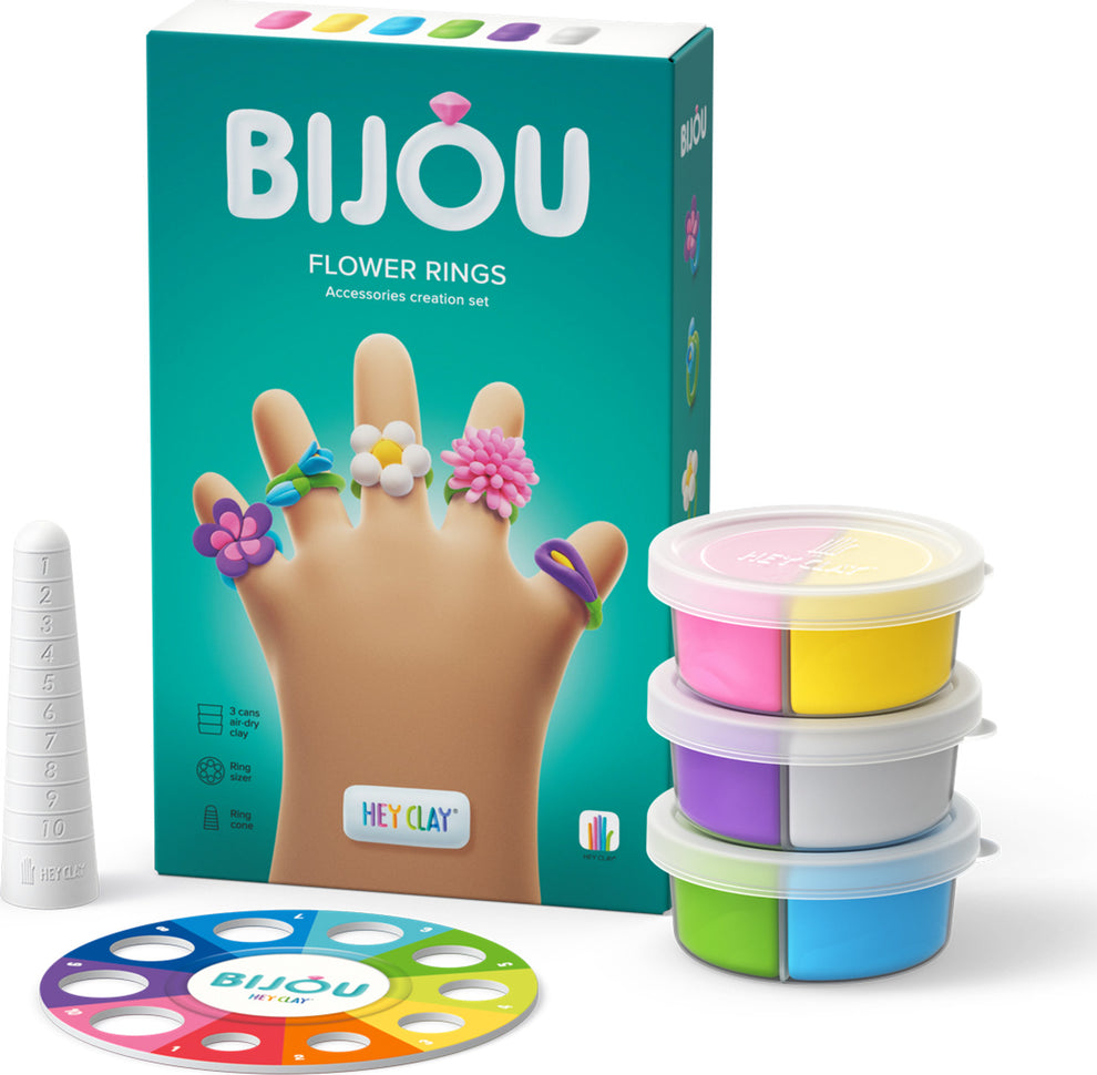 Hey Clay Bijou Flower Rings – Cheeky Monkey Toys