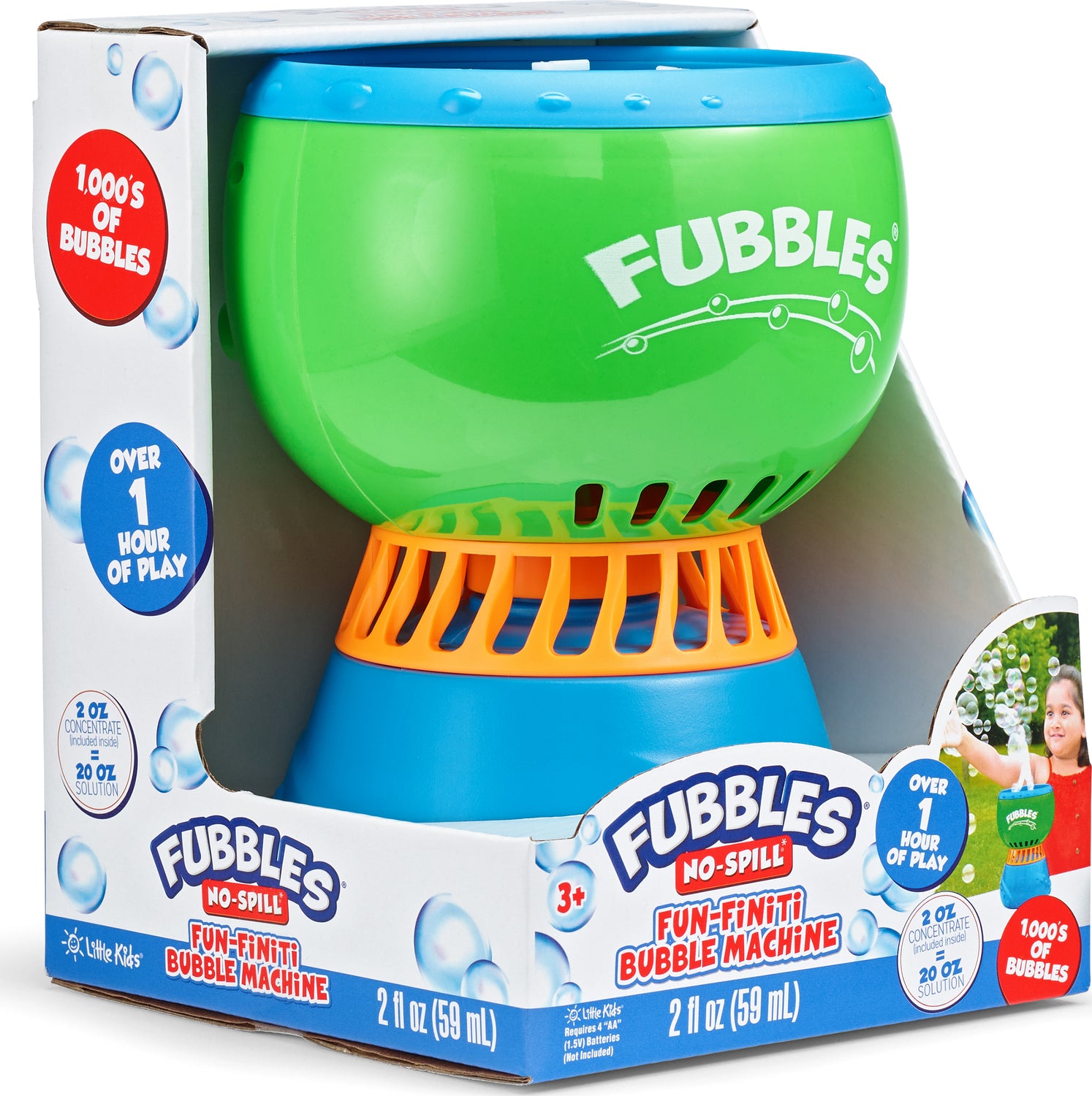 Fubbles No-Spill Fun-Finiti Bubble Machine – Cheeky Monkey Toys