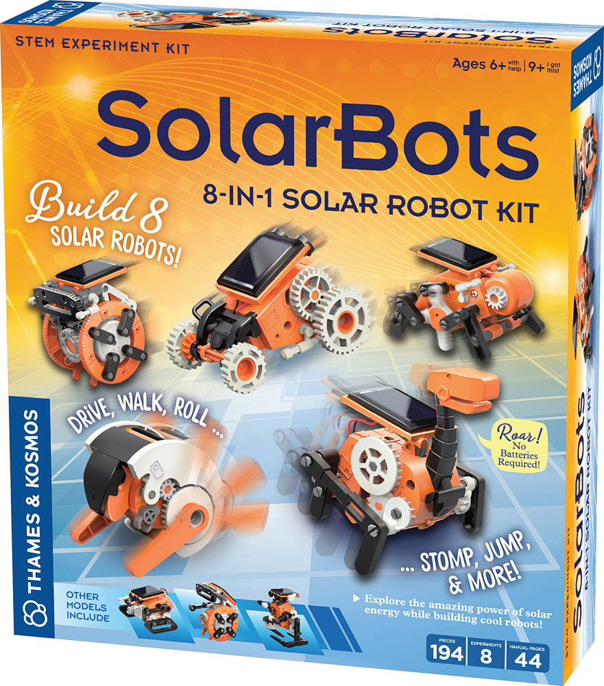 SolarBots: 8-in-1 Solar Robot Kit – Cheeky Monkey Toys