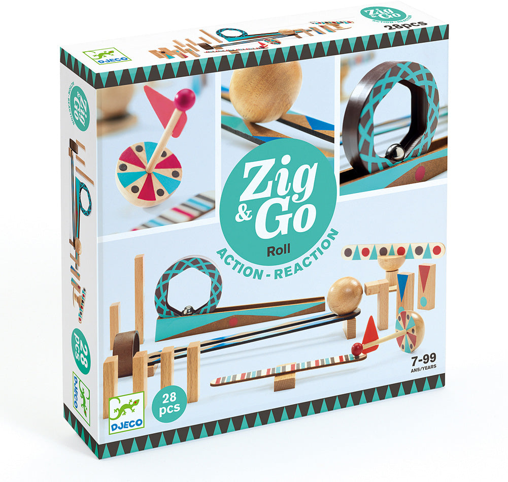 Zig & Go Chain Reaction Construction Set - 28 pcs – Cheeky Monkey Toys
